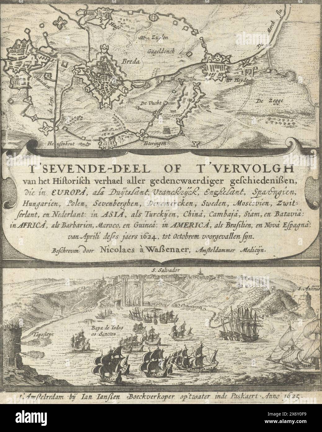 Title page of the Historical Story, volume 3 (vol. 7), 1624, the ...