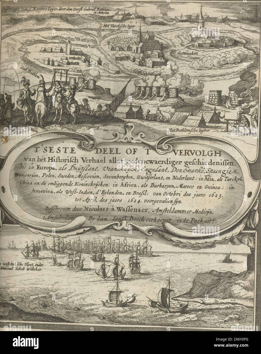 Title page of Historical Story, volume 2 (vol. 6), 1624, the last part ...