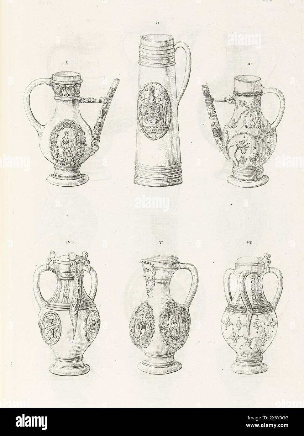 Two three handled jugs hi-res stock photography and images - Alamy