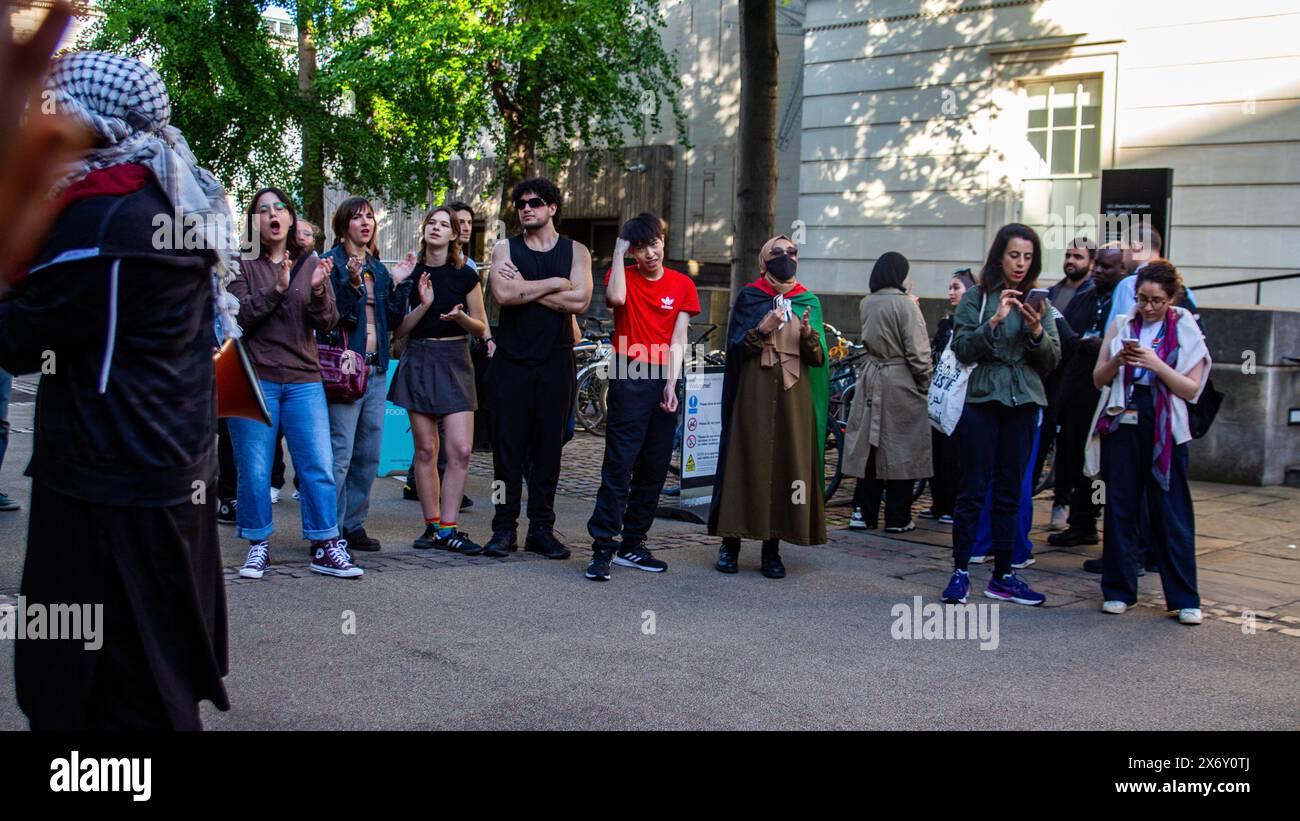 University College London Student activist protest during Nakba Day on ...
