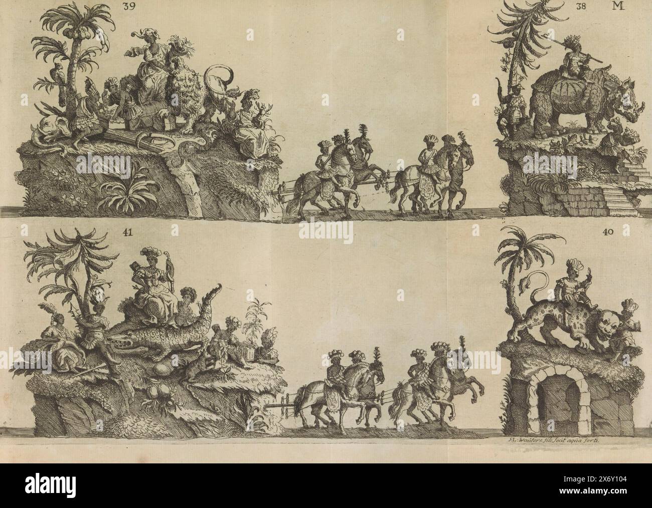 Sheet M: twentieth and twenty-first float, 1767, Sheet M with the ...