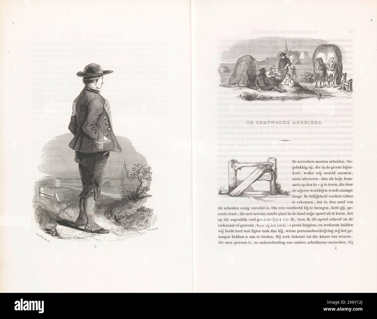 The Zeeland worker, 1840-1841, A standing young man, Zeeland worker, in ...