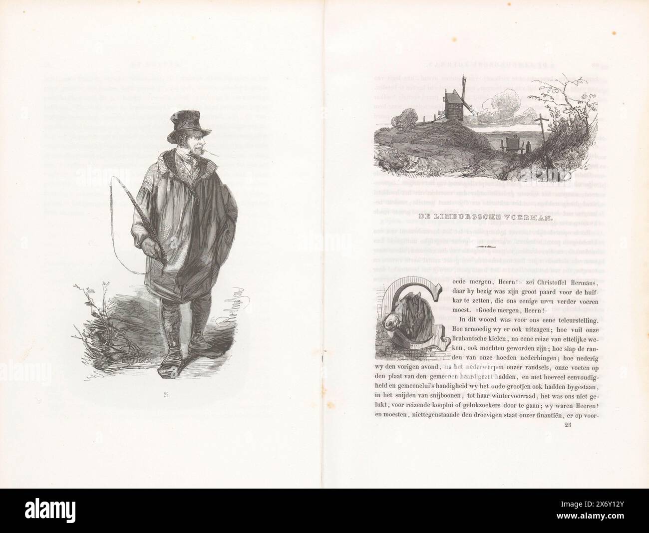 The Limburg carter, 1840-1841, The Limburg carter. Running man with ...