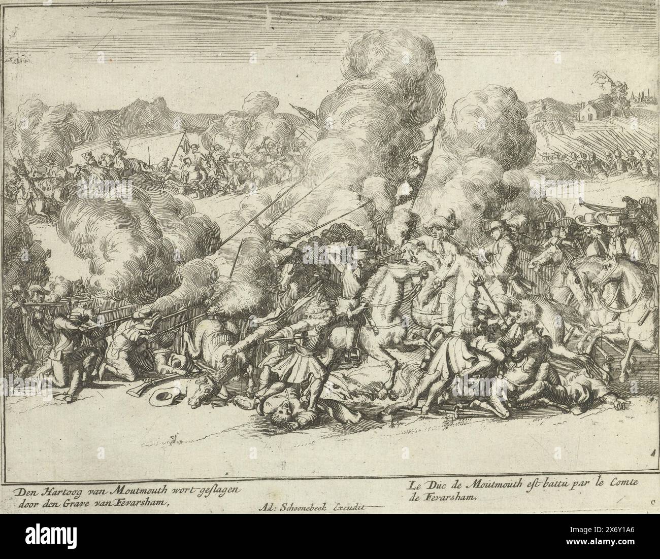 Monmouth is defeated by Feversham, 1685, The Eye of Montmouth is struck ...