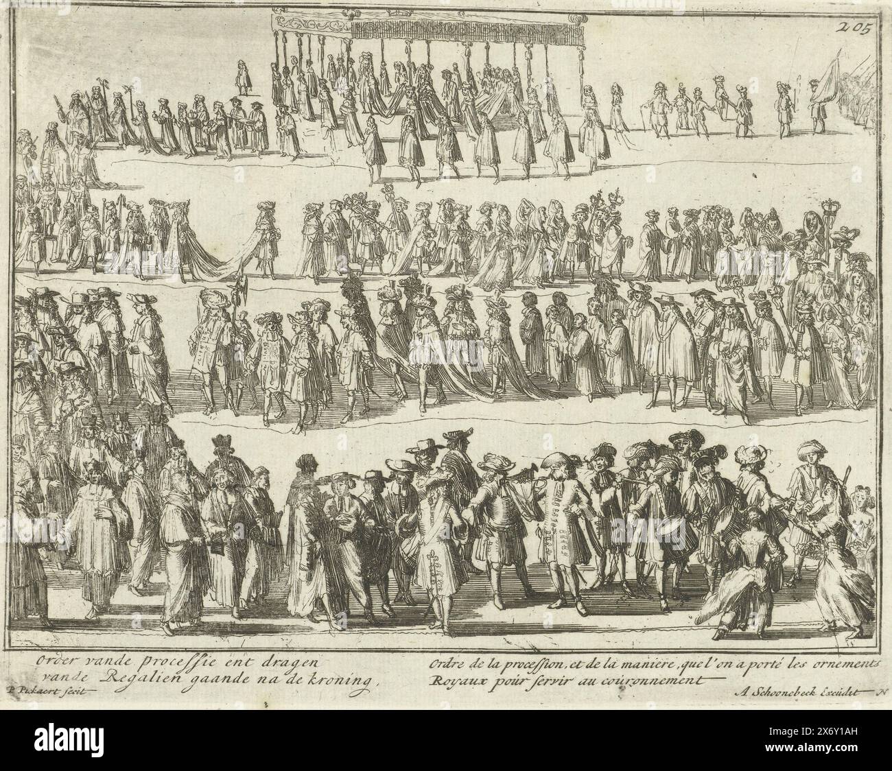 Coronation parade, 1689, Order of the procession and carrying of the ...