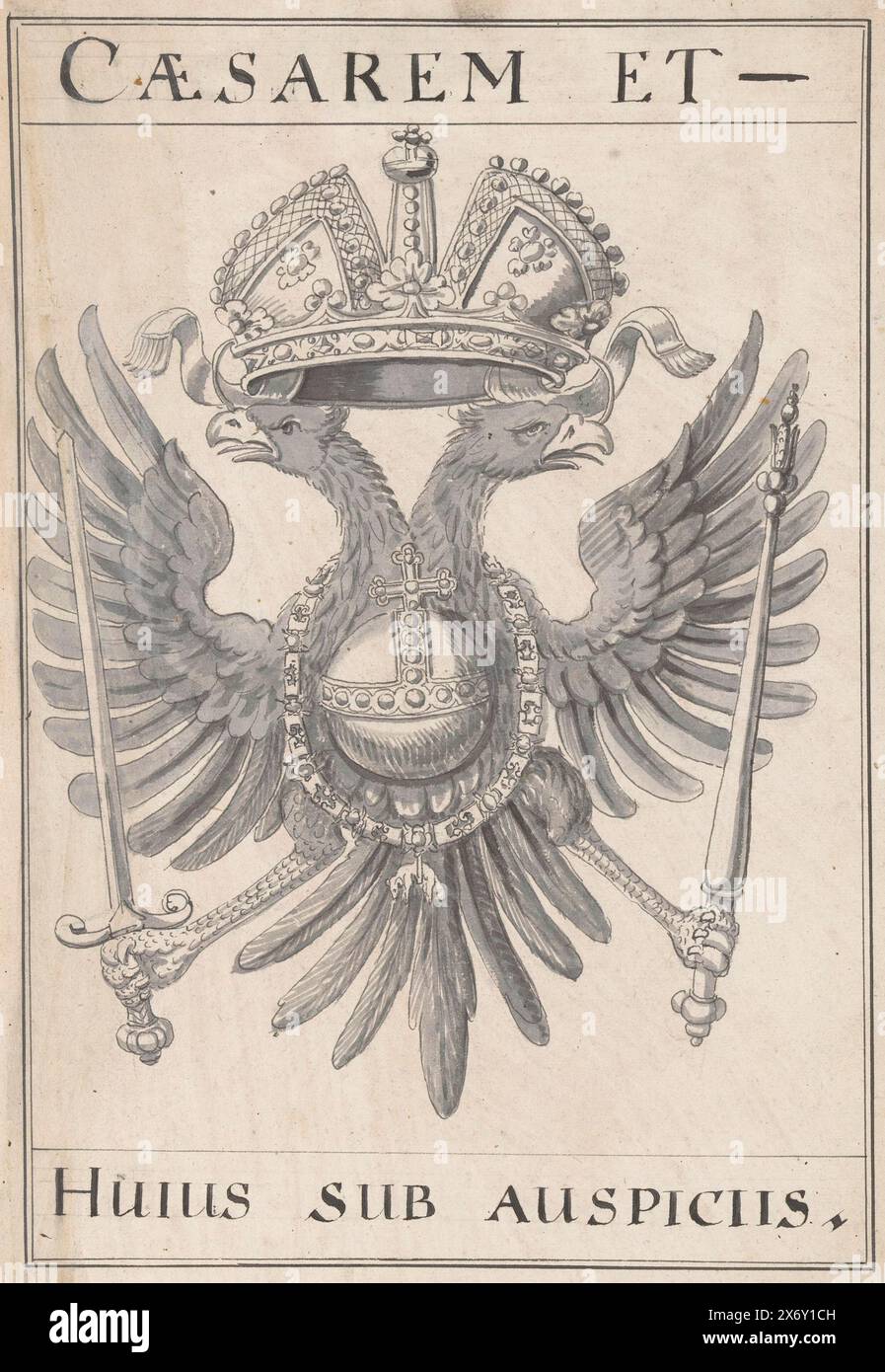 Crowned double headed austrian eagle hi-res stock photography and ...