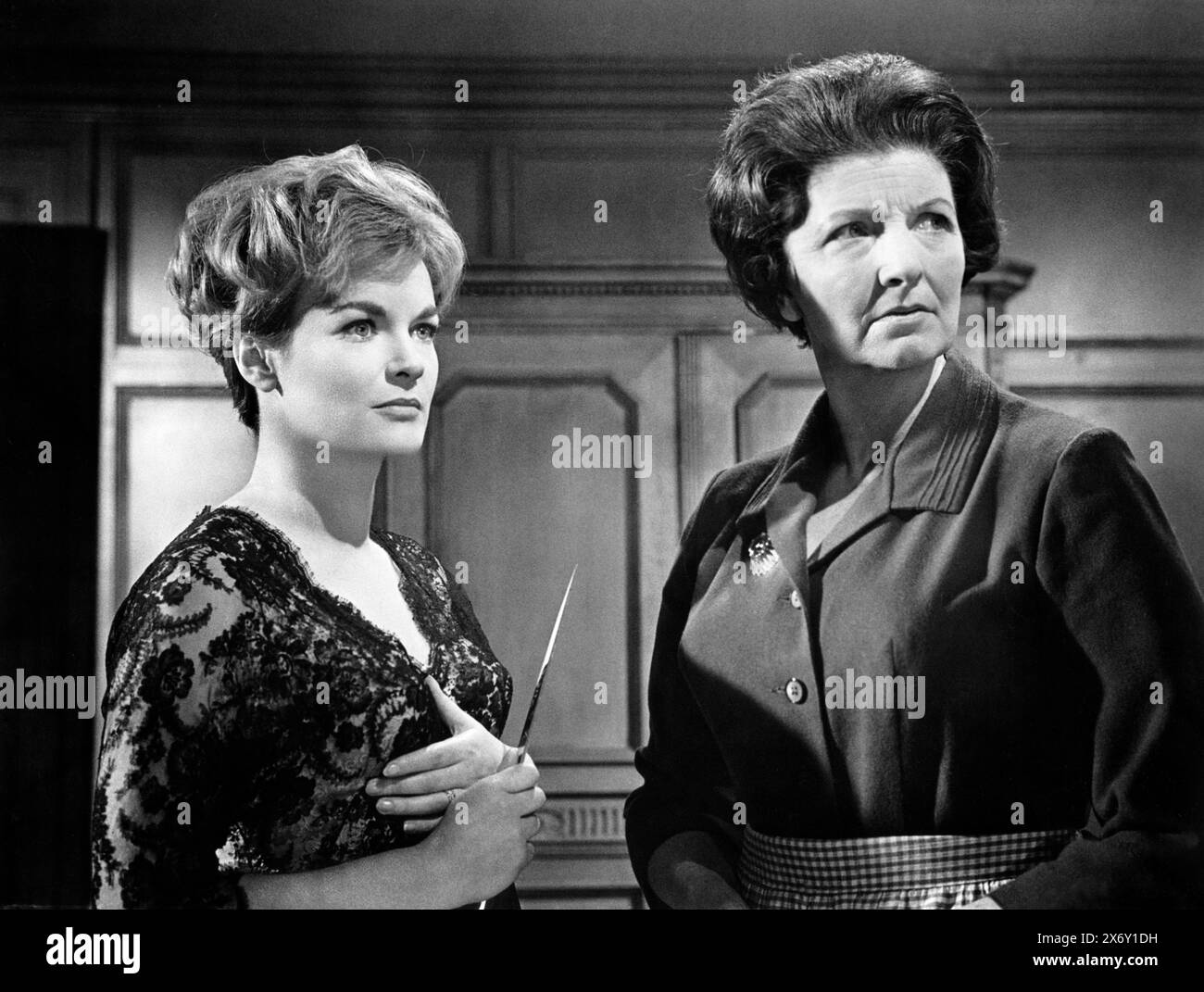 Moira Redmond, Irene Richmond, on-set of the film, "Nightmare", Rank ...