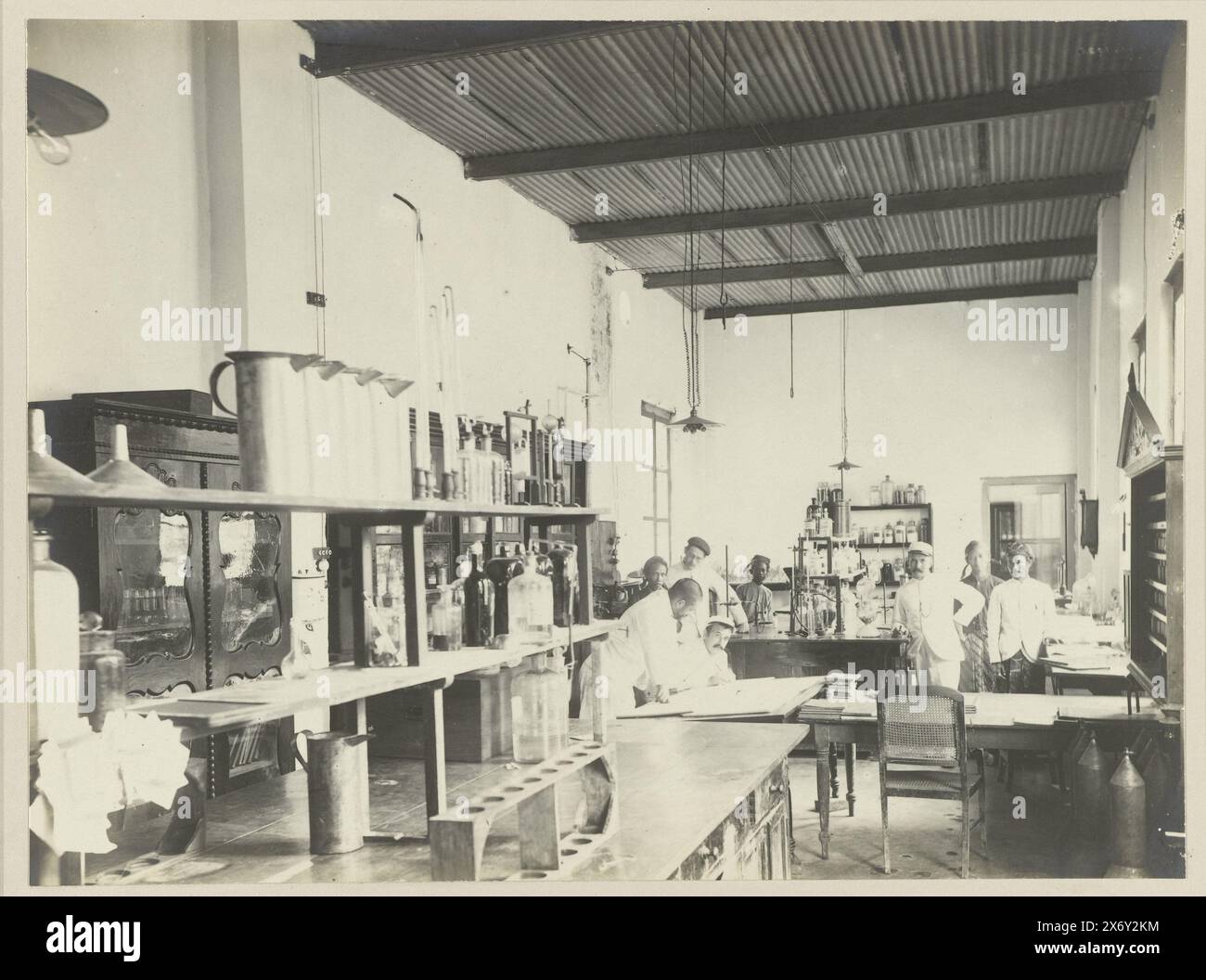 Laboratory of the sugar factory, View inside the laboratory of the ...