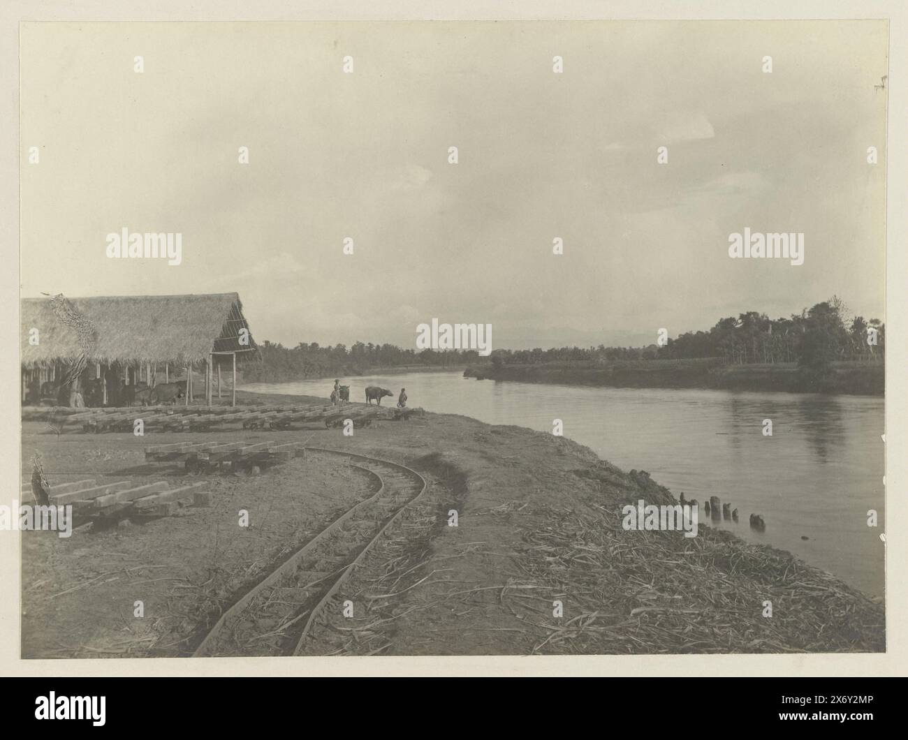 Narrow gauge railway on factory grounds, Narrow gauge railway running ...