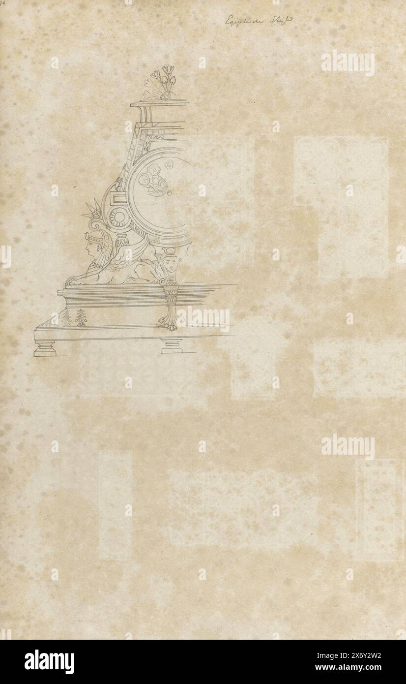 Egyptian style clock hi-res stock photography and images - Alamy