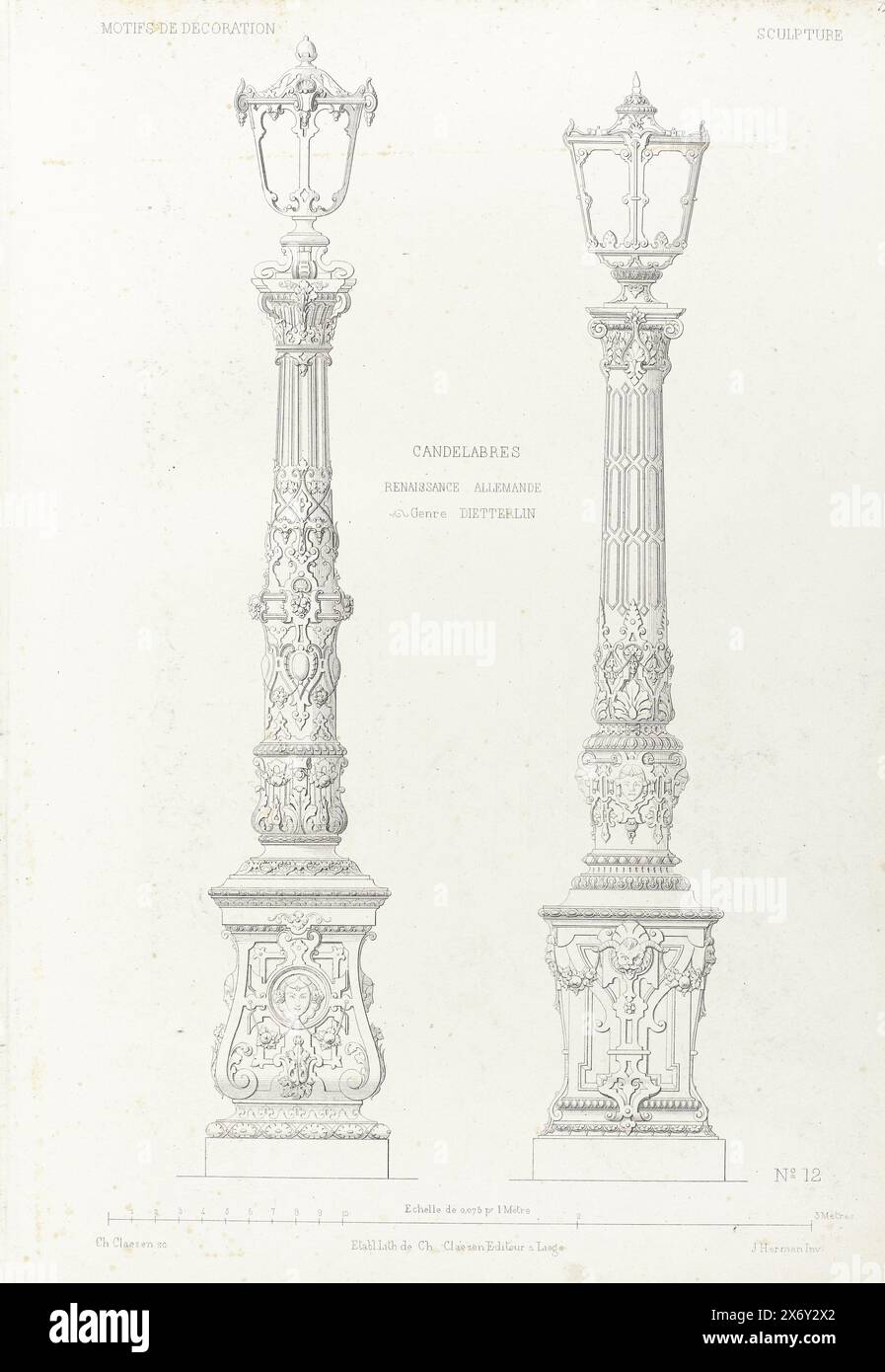 Etablissement lithographique de charles claesen hi-res stock ...