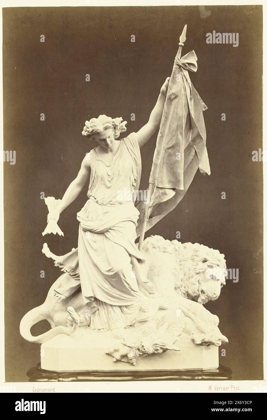 Fragment of the design for the National Monument, Fragment of the award ...