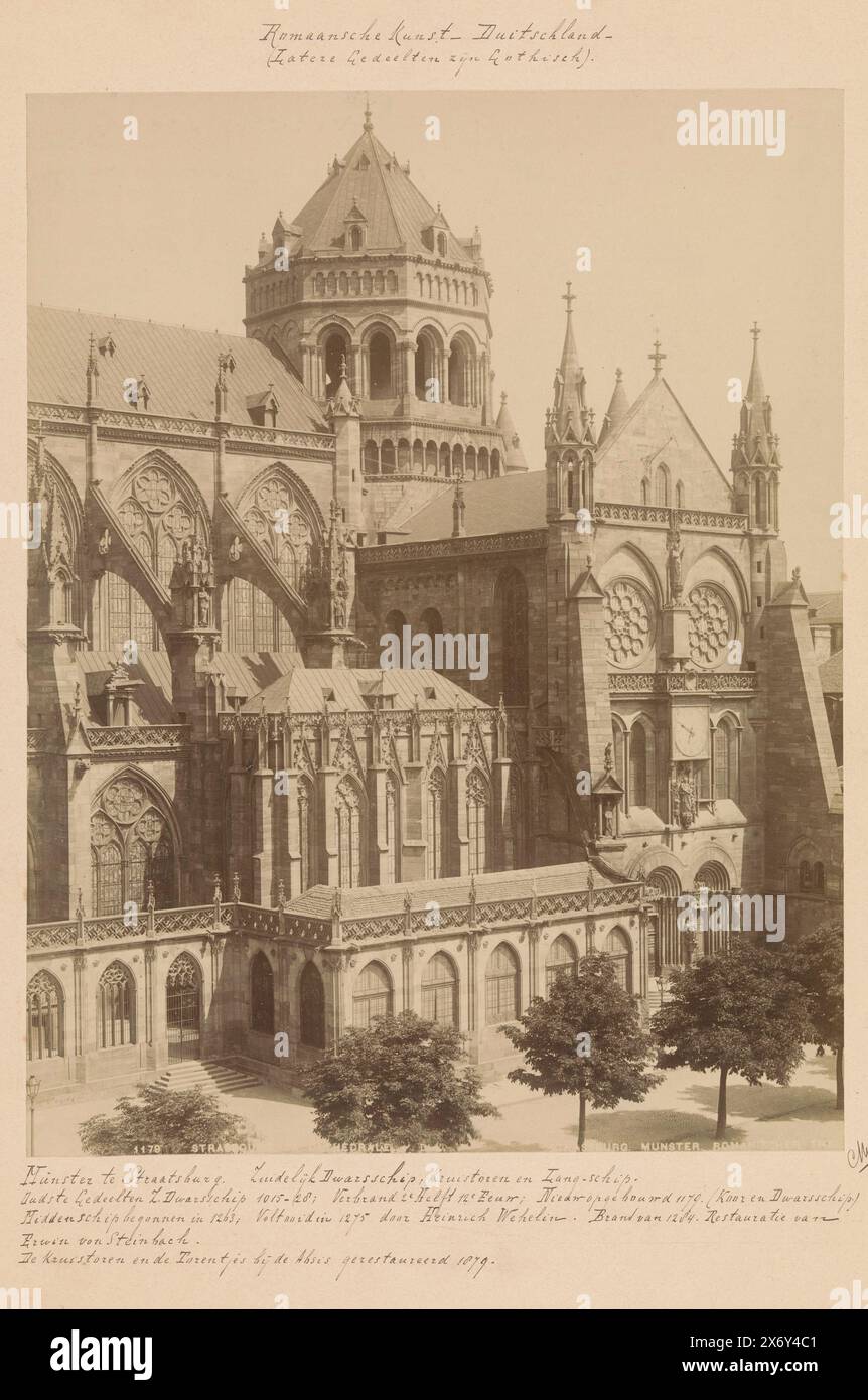 Part of the facade of Strasbourg Cathedral, STRASBOURG, LA CATHÉDRALE ...