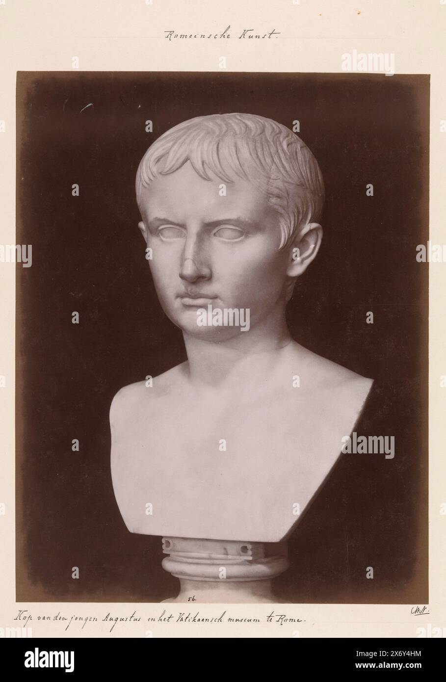 Bust of the young Imperator Caesar Augustus, Head of a boy Augustus in ...