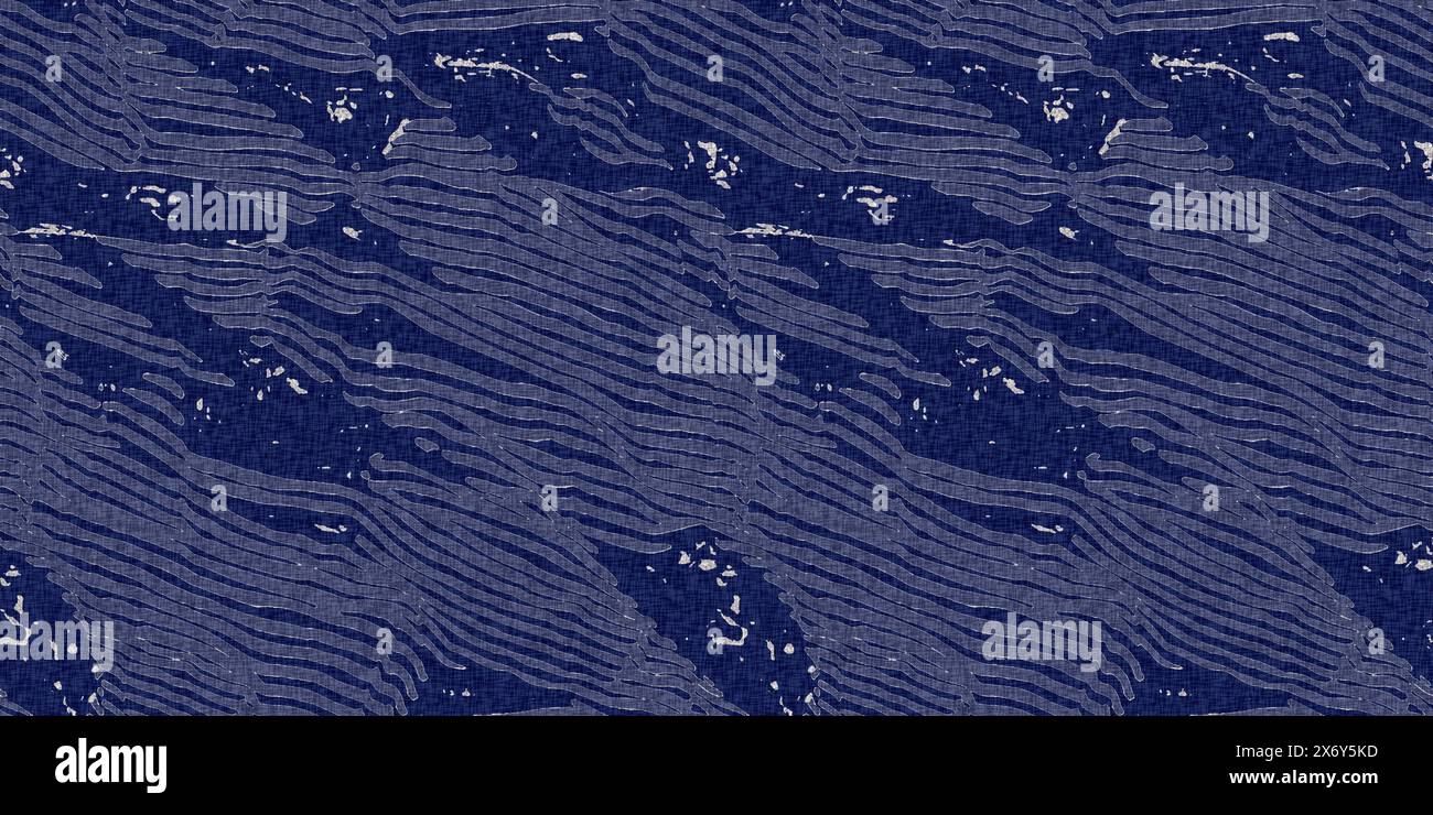 Denim blue dye effect seamless woven linen background, Distressed ink ...