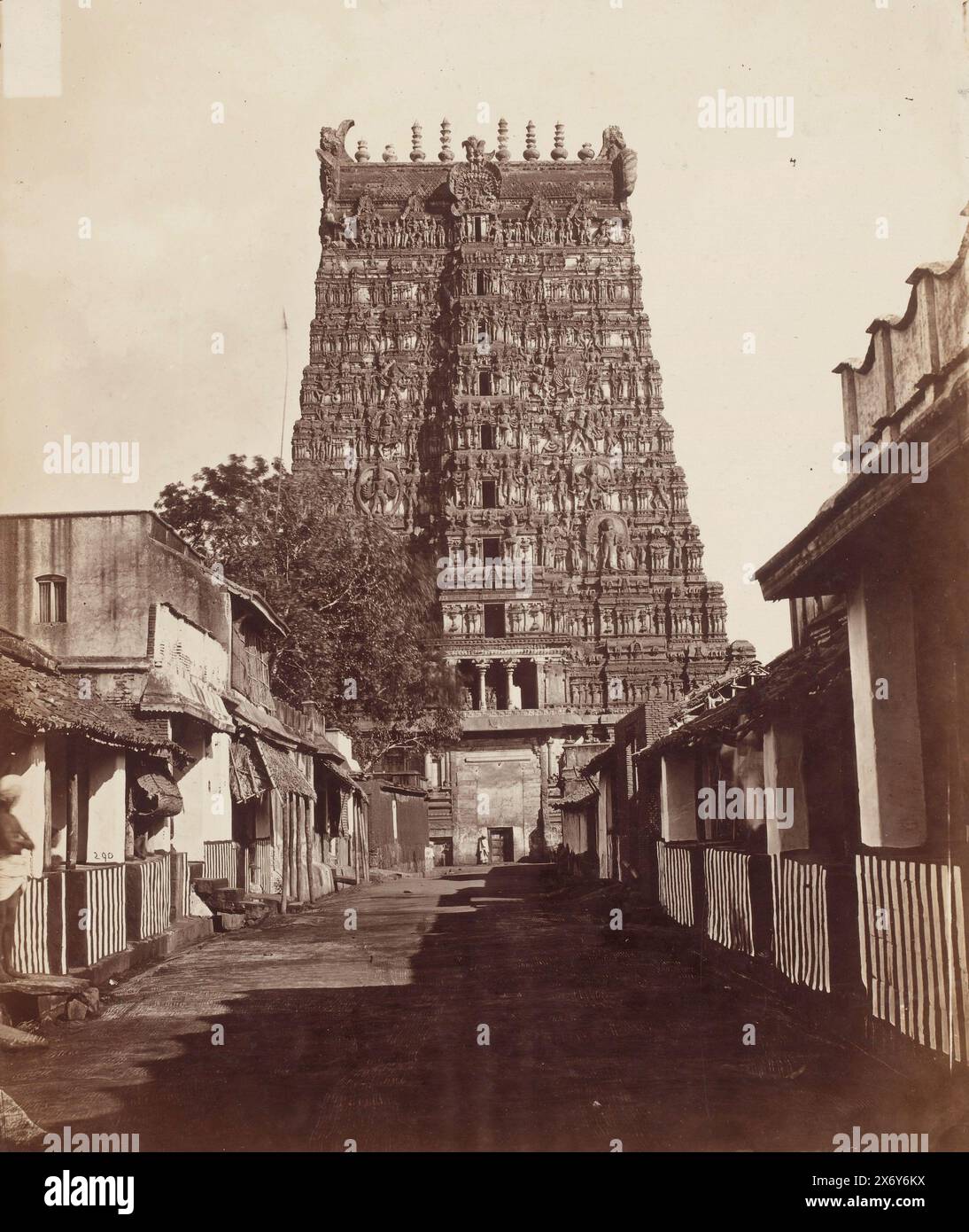 Hindu temple in Madurai, Tamil Nadu, India, photograph, anonymous ...