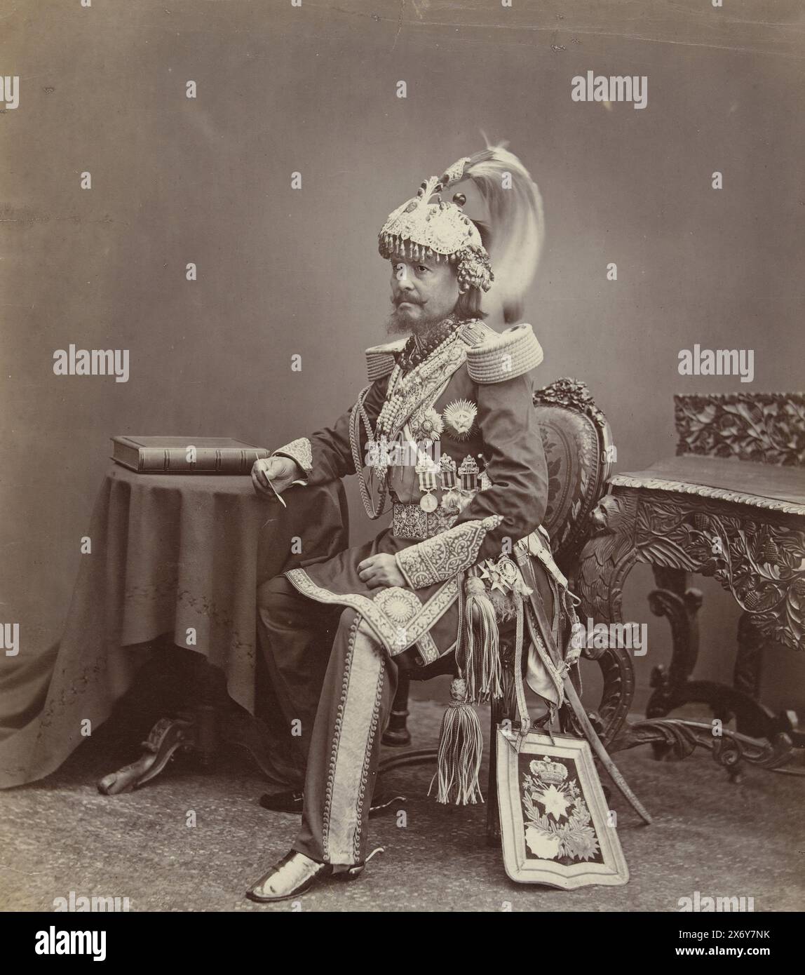 Portrait of Jung Bahadur Rana, ruler of Nepal, Portrait of Jung Bahadur ...