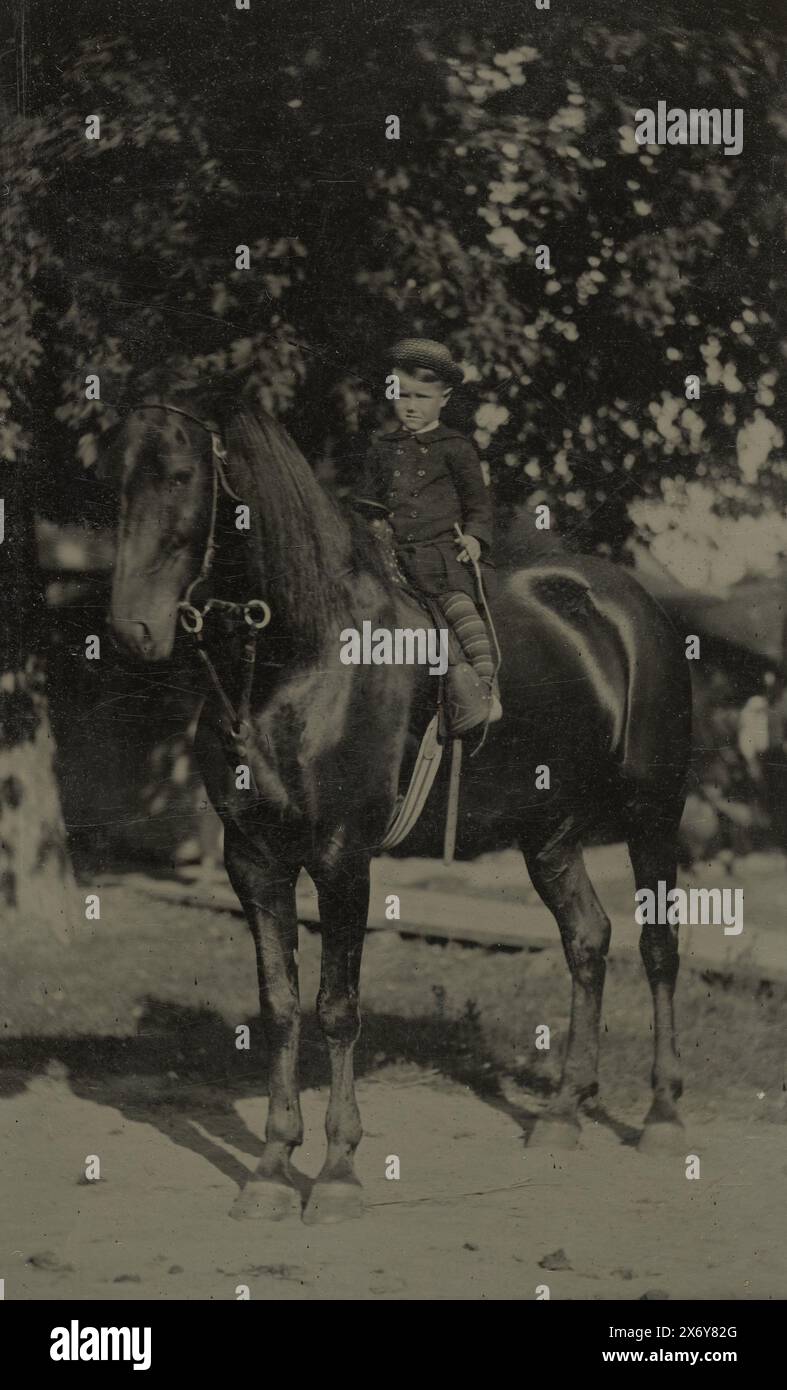 Boy on horseback, photograph, anonymous, United States of America ...