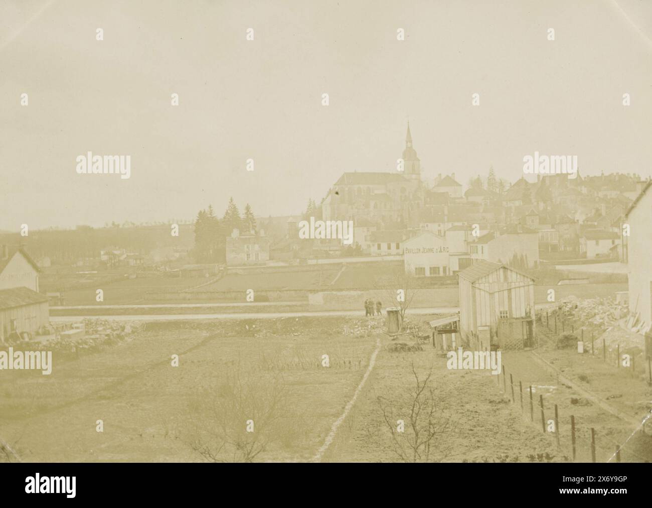 View of Domrémy-la-Pucelle (the birthplace of Joan of Arc), France ...