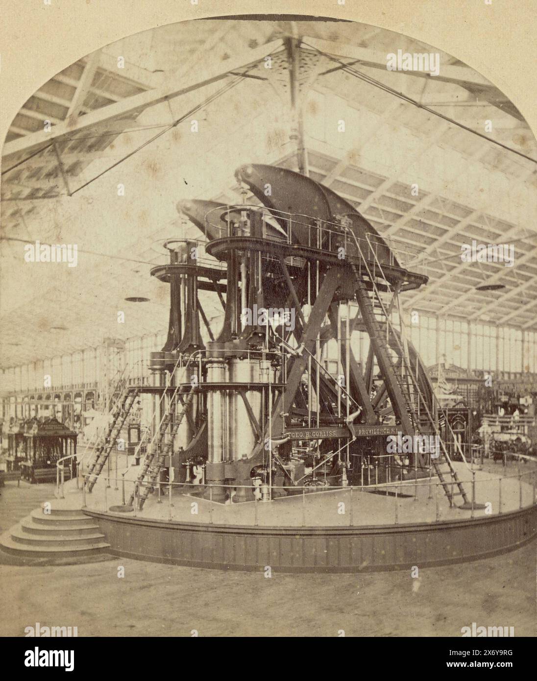 Corliss Centennial Engine (steam engine) at the World's Fair in ...