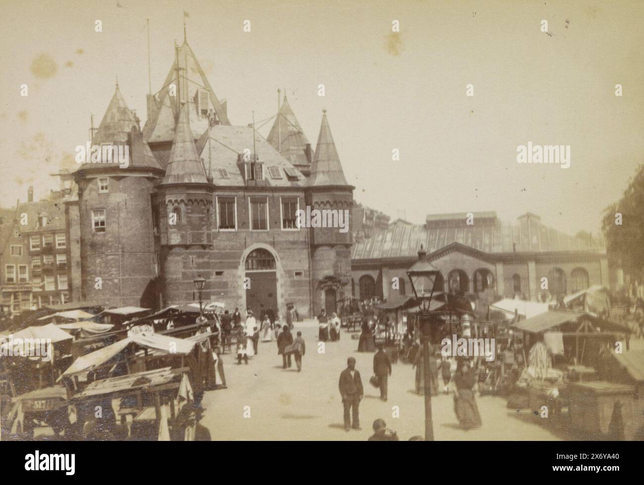 View of the Waaggebouw on the Nieuwmarkt, De Waag on the Nieuwmarkt ...