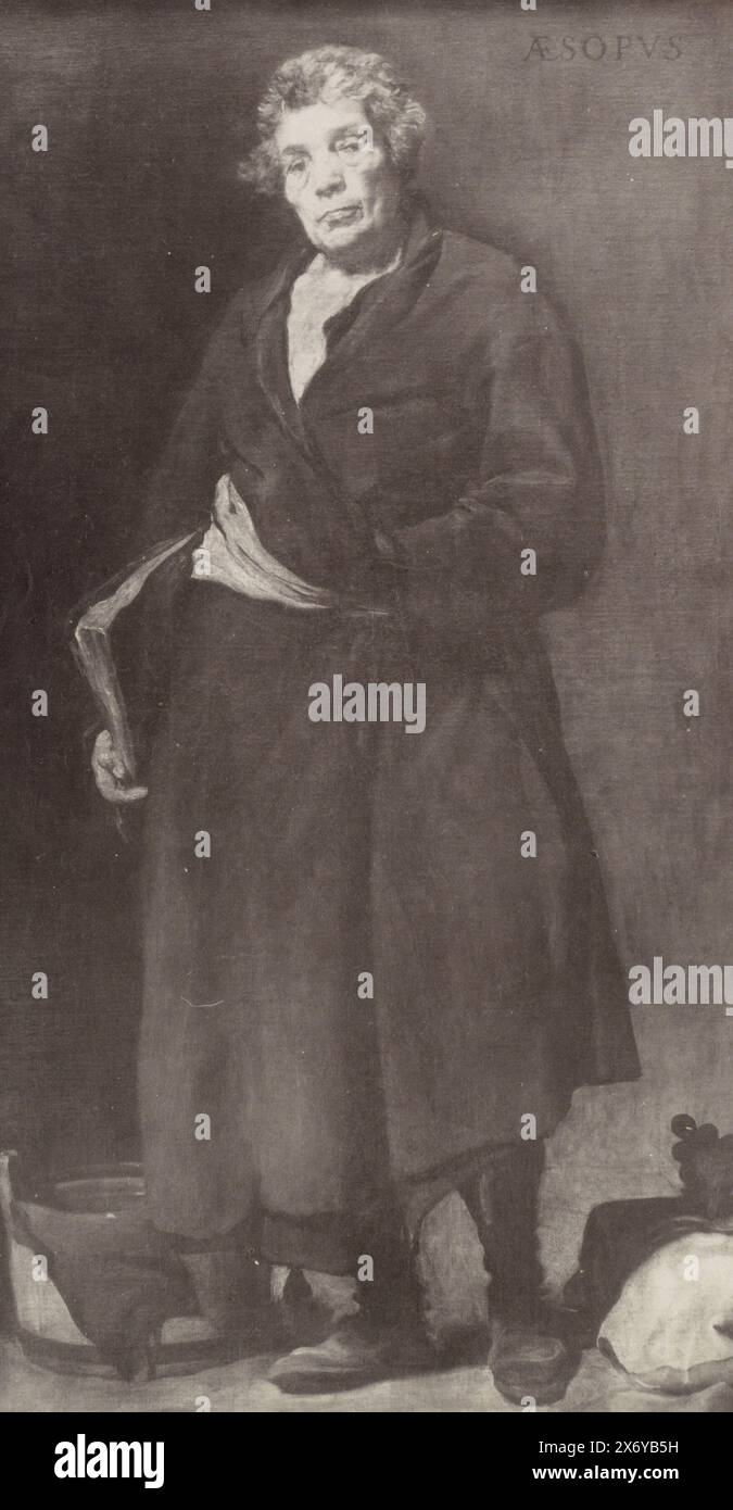Photo reproduction of a painting by Velázquez depicting a portrait of ...