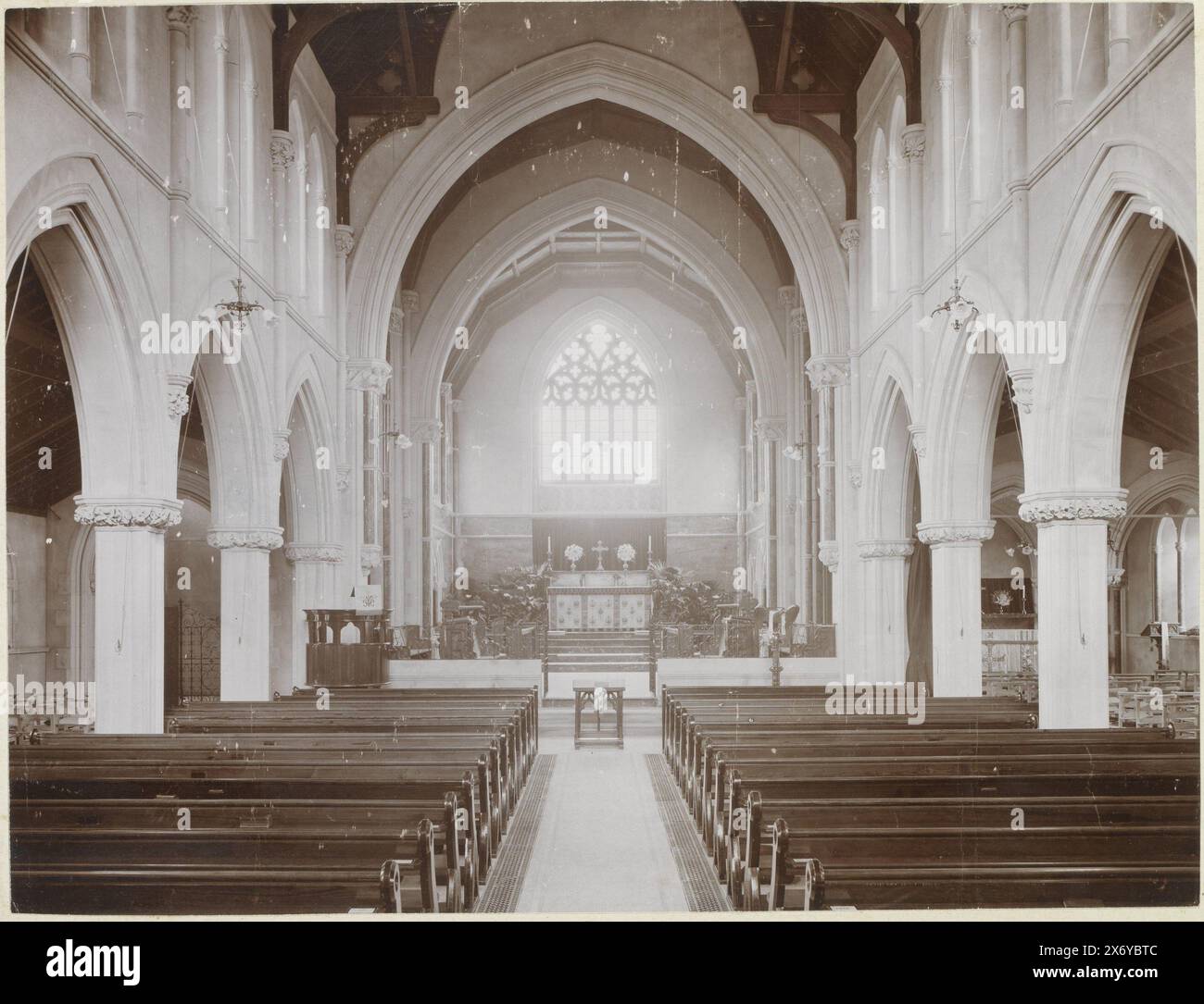 Interior of St. John's Church on the Surrey Road in Bournemouth, Part ...