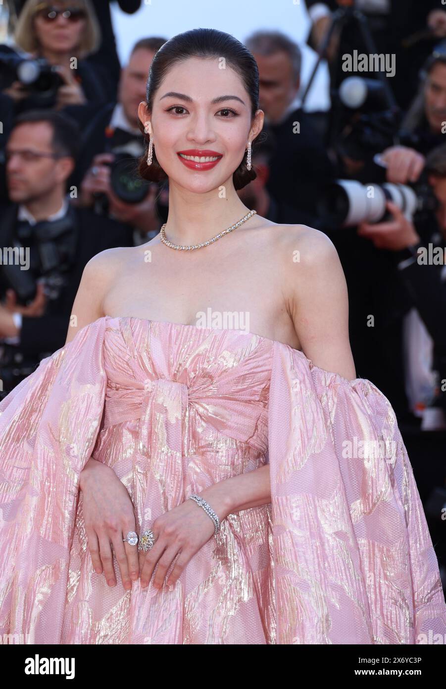 Elaine Zhong Chuxi attends the "Megalopolis" Red Carpet at the 77th ...