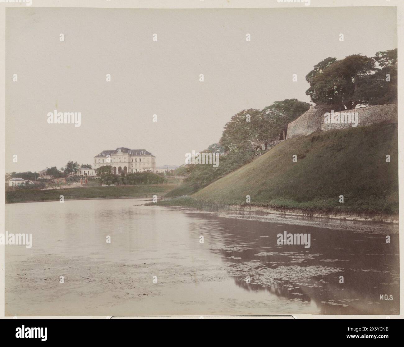 View of the headquarters of the Japanese Imperial Army, Rikugun ...