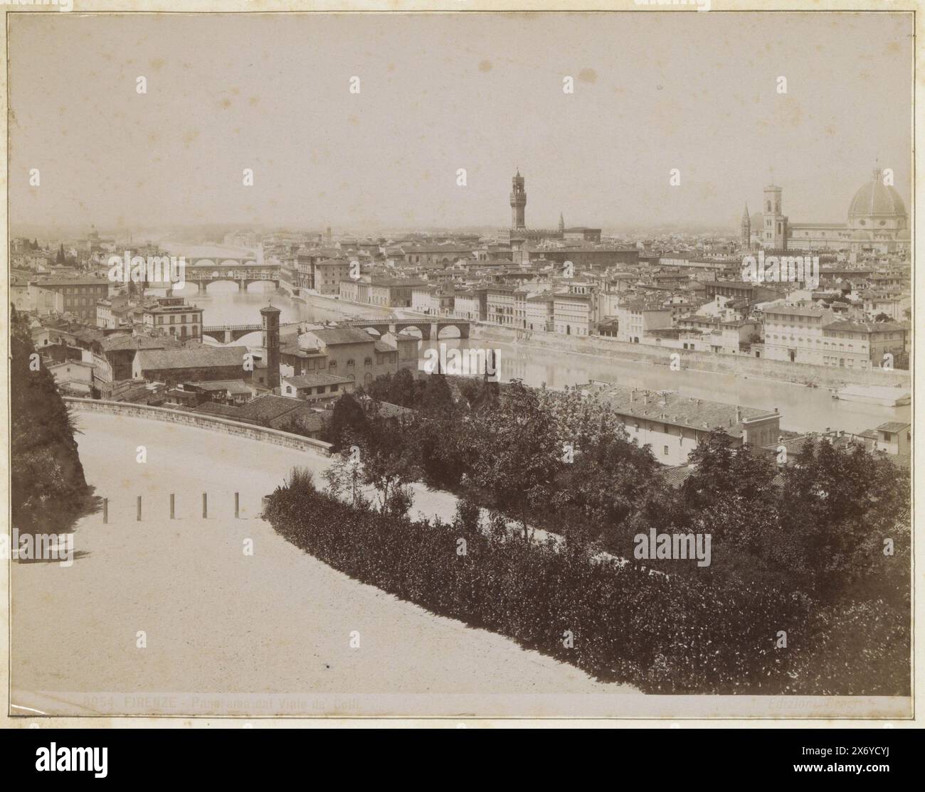 View of Florence from Viale de Celli, FIRENZE - Panorama dal Viale de ...