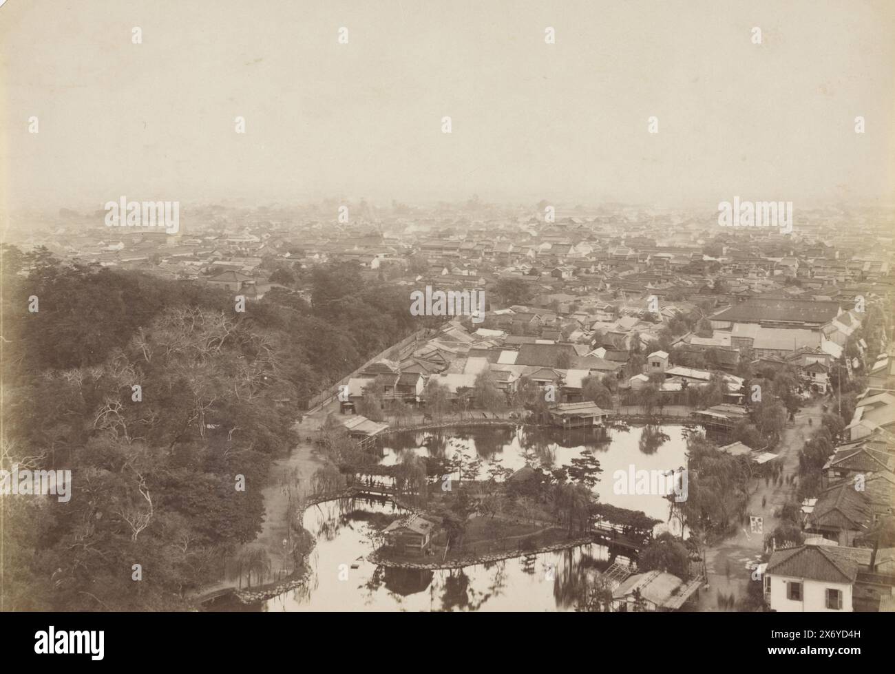 Cave dwellers at Dogashima, Residence of Cave at Dogashima (title on ...