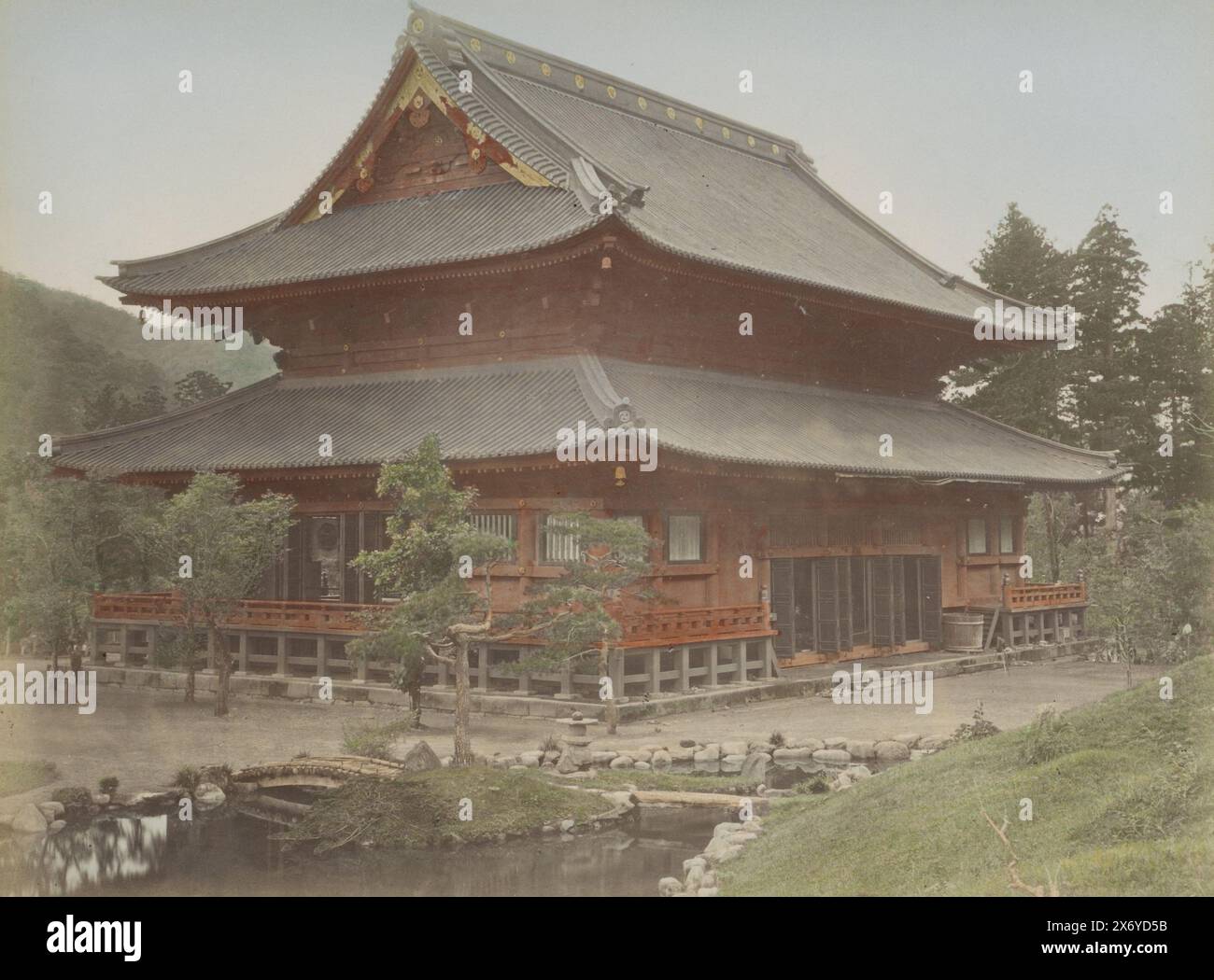 Exterior of Sanbutsudo, the main building of the Rinnoji temple complex ...