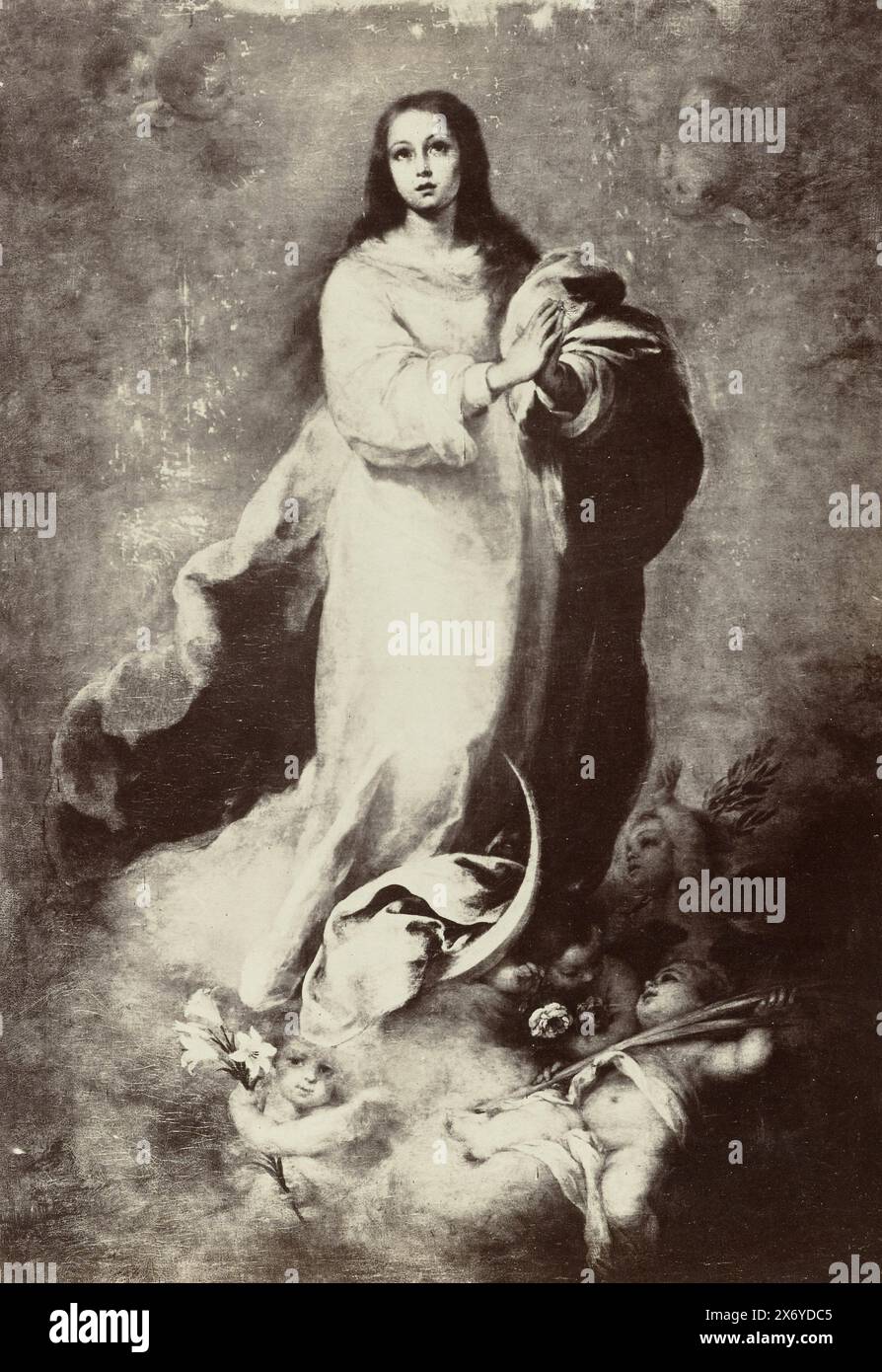 Photo reproduction of a painting by Bartolomé Esteban Murillo ...