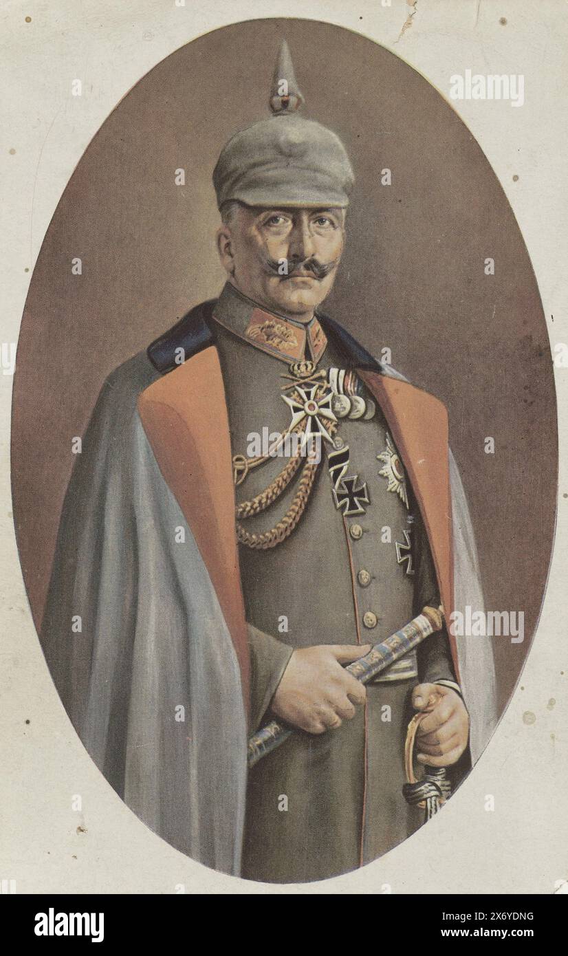 repro after painted portrait Wilhelm II by R. Grabendorff, Kaiser ...
