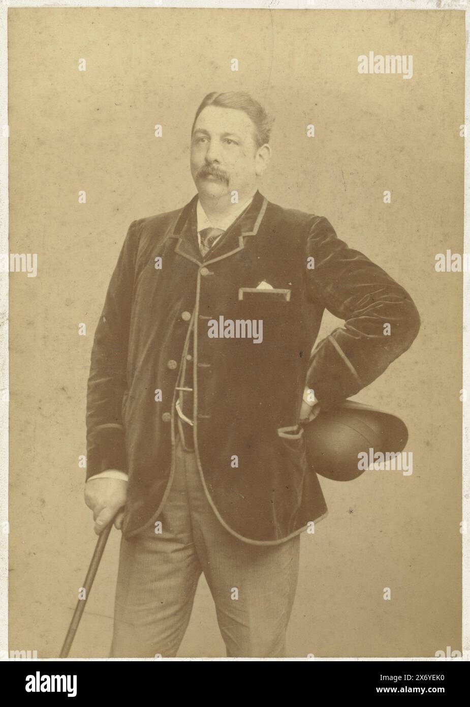 Portrait of Willem van Braam, photograph, Carel Eduard Westerborg ...