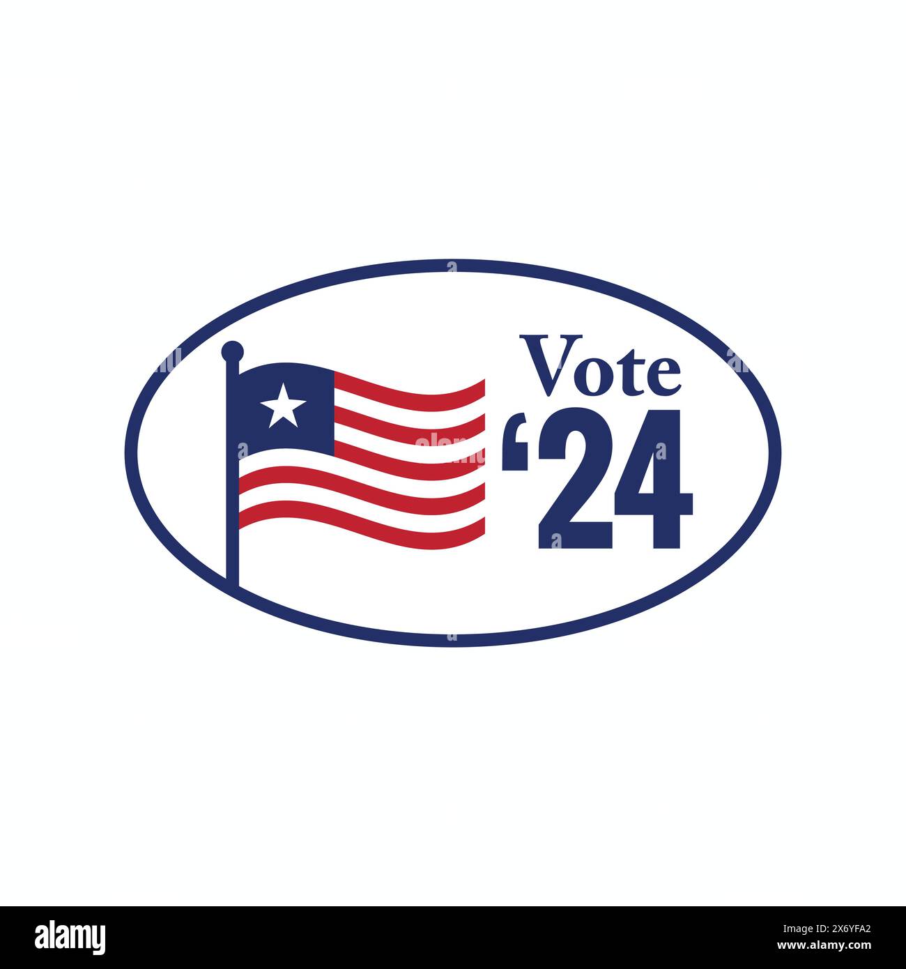 Voting 2024 Icon - Vote, Government, and Patriotic Symbolism and Colors ...