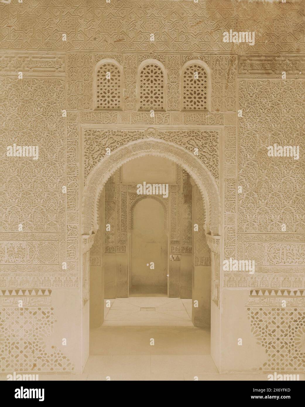 Entrance to the Torre de la Cautiva in the Alhambra of Granada, Granada ...