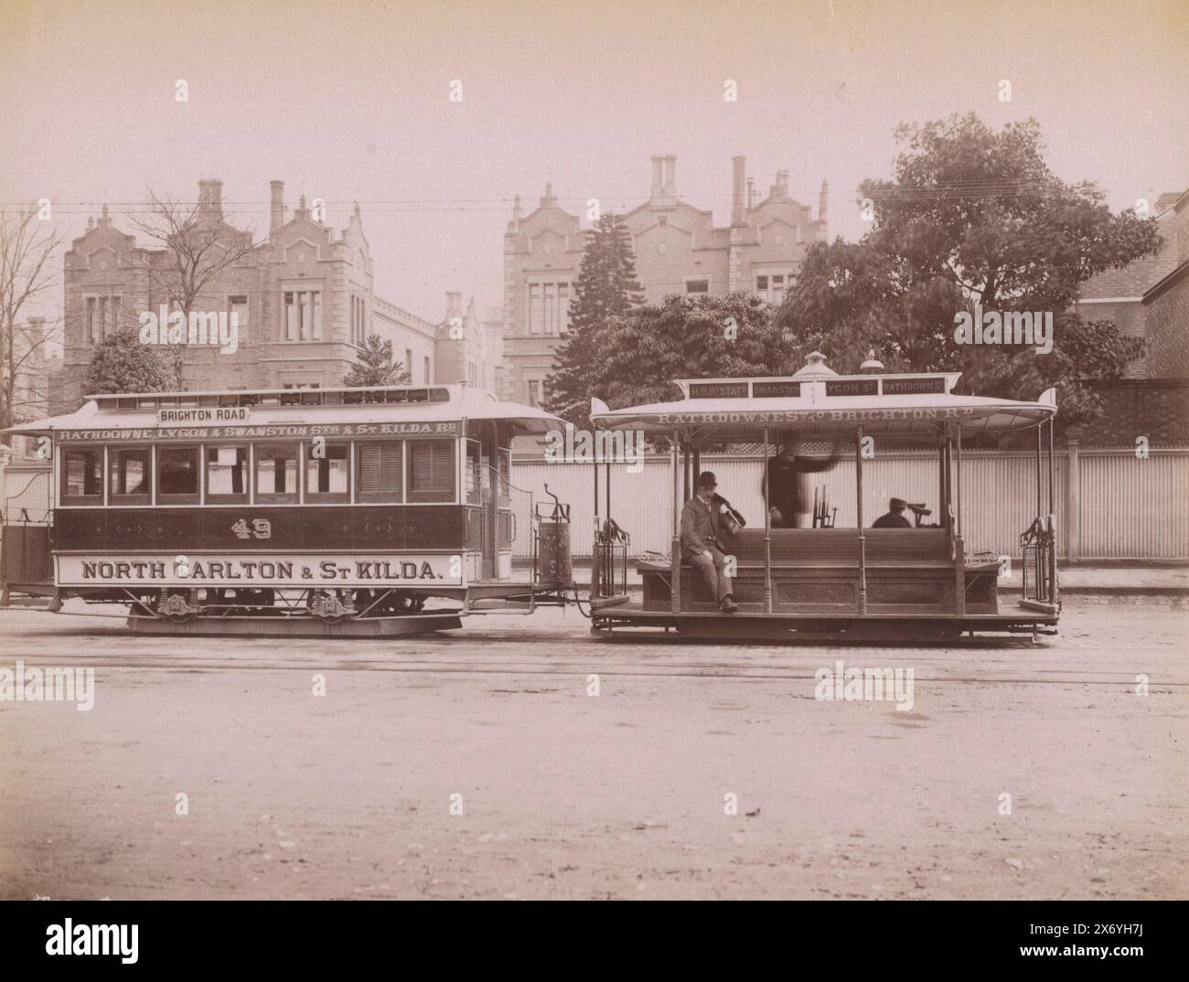 Electric tram in Melbourne, Tram Car (title on object), photograph ...