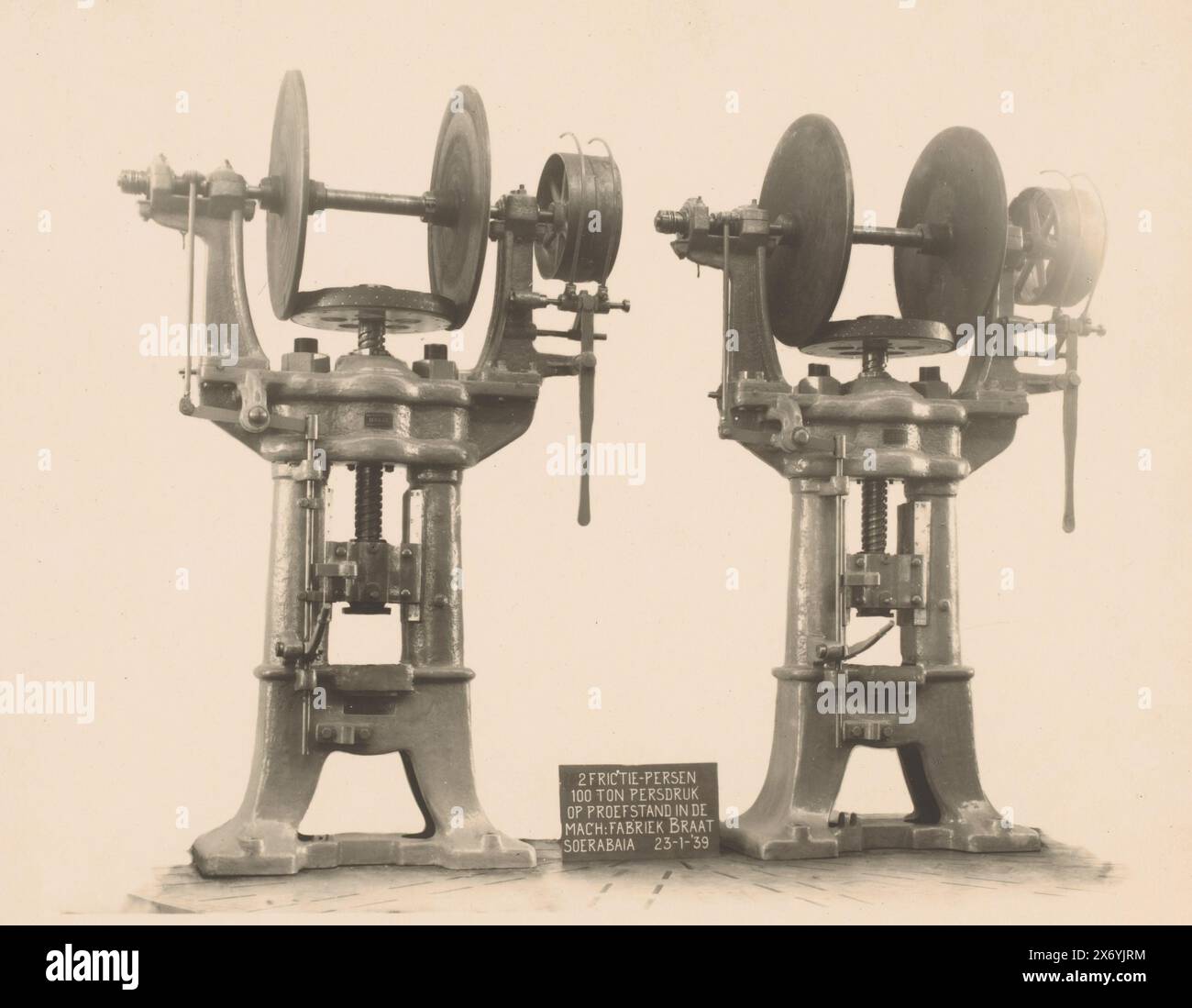 Two friction presses hi-res stock photography and images - Alamy