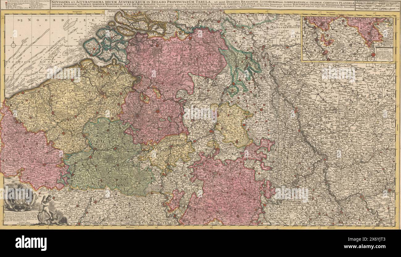 Map of the Southern (Austrian) Netherlands, Novissima et accuratissima ...