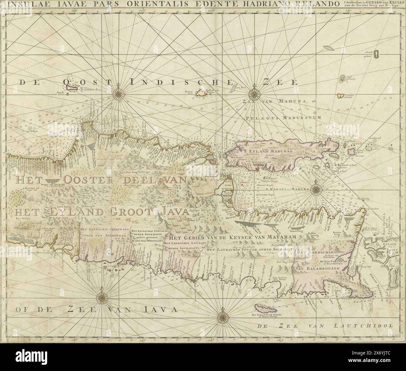Map of the eastern part of Java, Insulae Javae pars orientalis Edinte ...