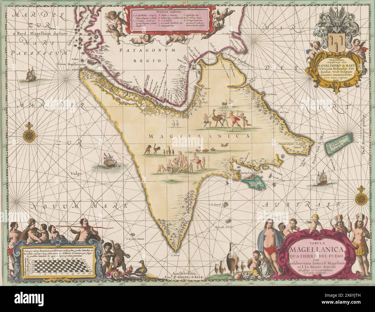 Map of the strait of magellan hi-res stock photography and images - Alamy