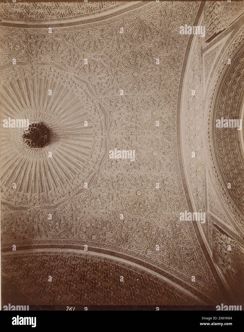 Ceiling in the Bardo Museum in Le Bardo near Tunis, Tunis, ceiling in ...