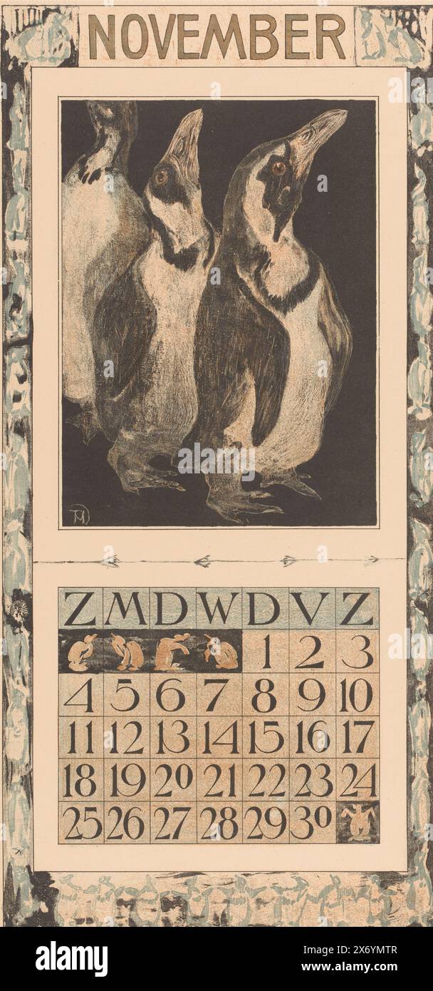 Calendar 1906 12 lithograph hi-res stock photography and images - Alamy
