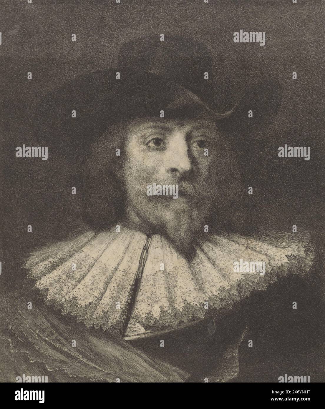 Portrait of Captain Frans Banningh Cocq, Etudes d`après Rembrandt et ...