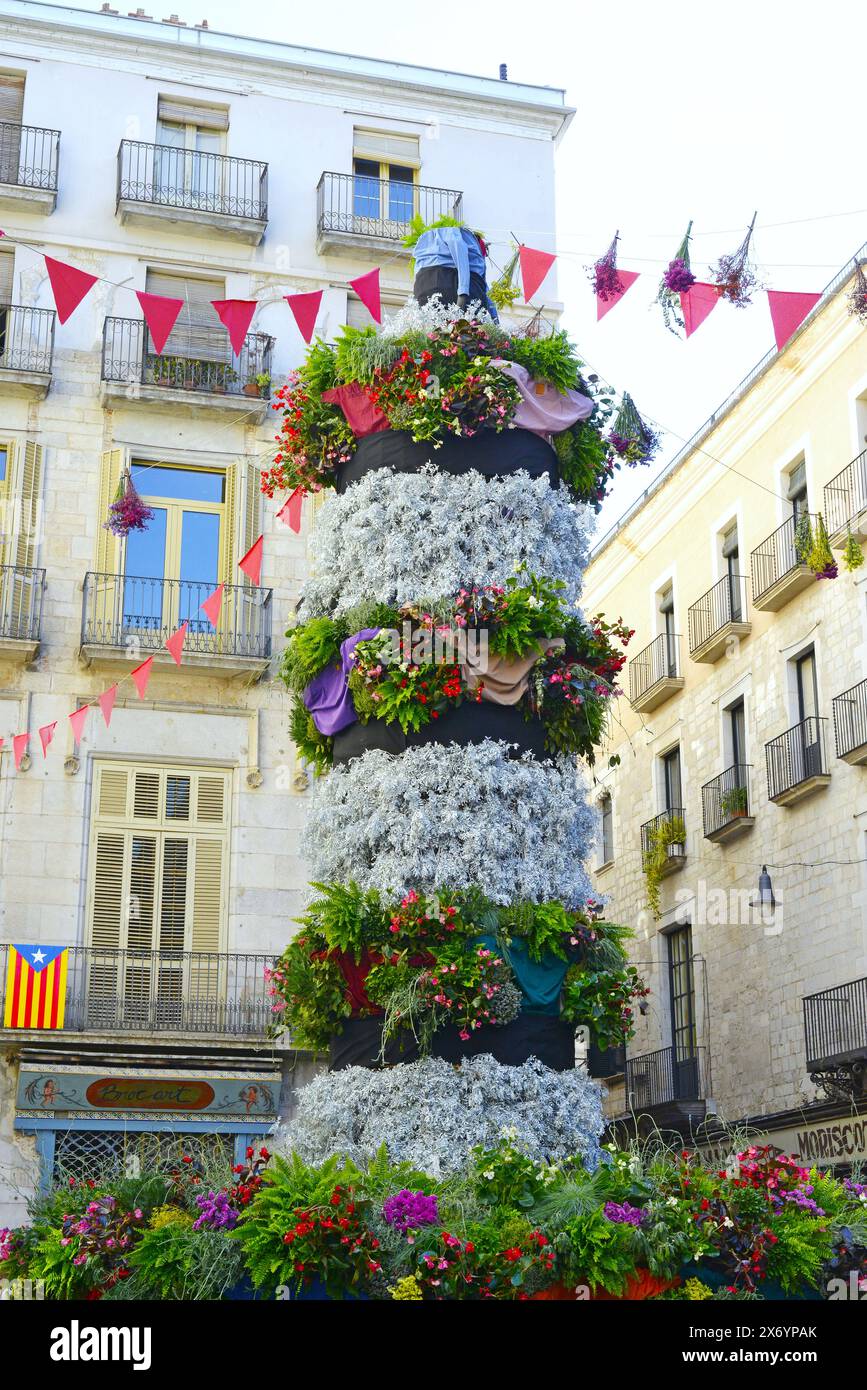 Exhibition Time of Flowers of Gerona-2024, Catalonia, Spain Stock Photo ...