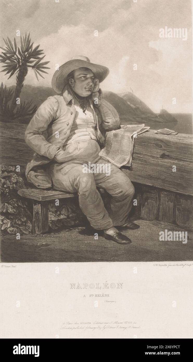Portrait of Napoleon Bonaparte, sitting in Saint Helena, Napoléon ...