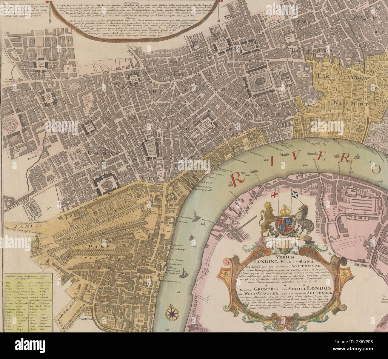 Southwark map hi-res stock photography and images - Alamy