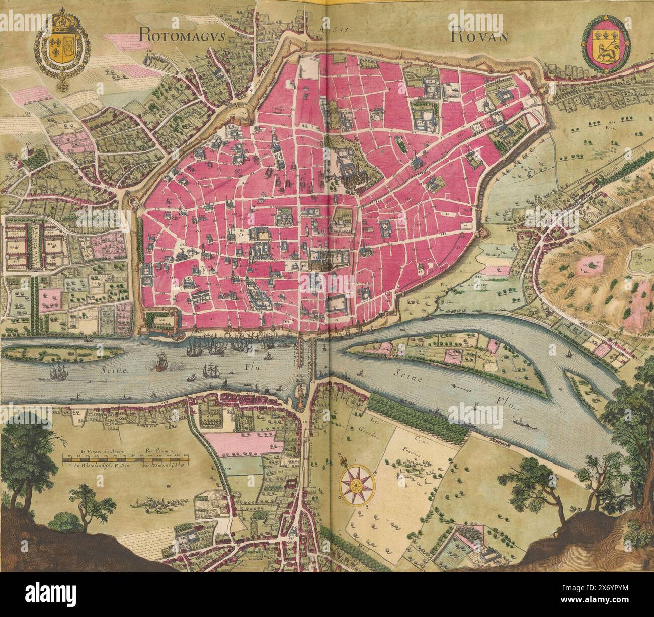 Map of rouen hi-res stock photography and images - Alamy