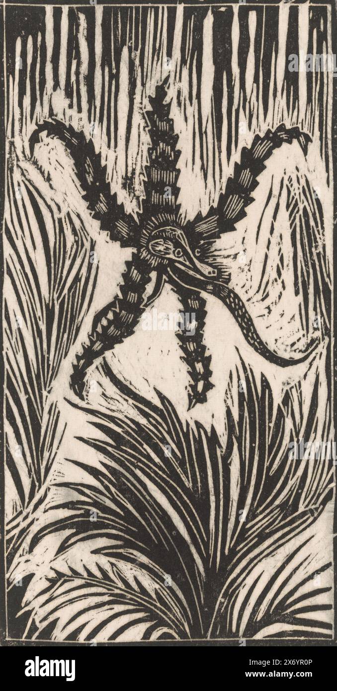 Star-shaped flower with animal head, Flower with animal head (original ...